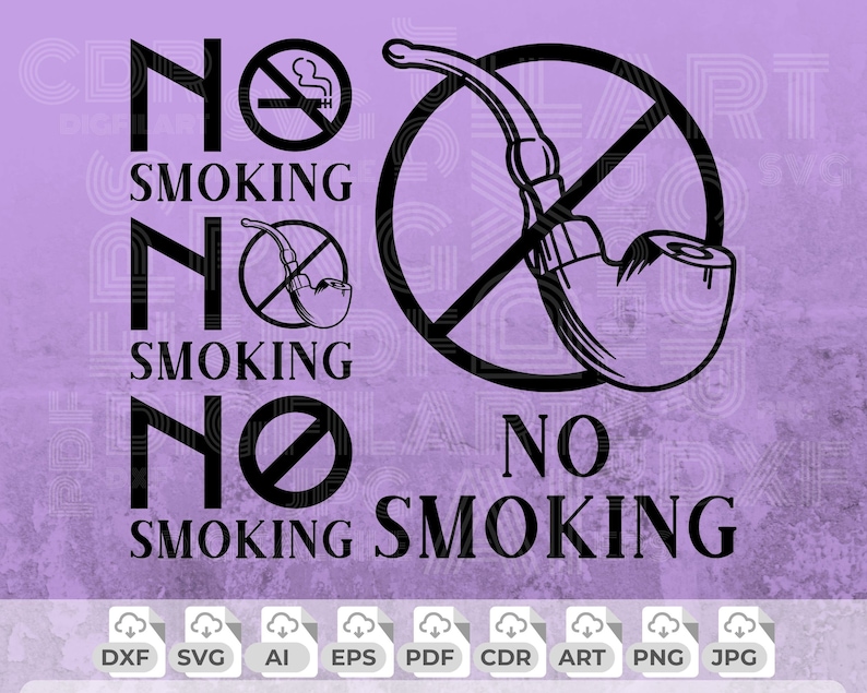 No Smoke Sign, No Smoking Svg, No Vaping Png, Airbnb Signs, Warning ...