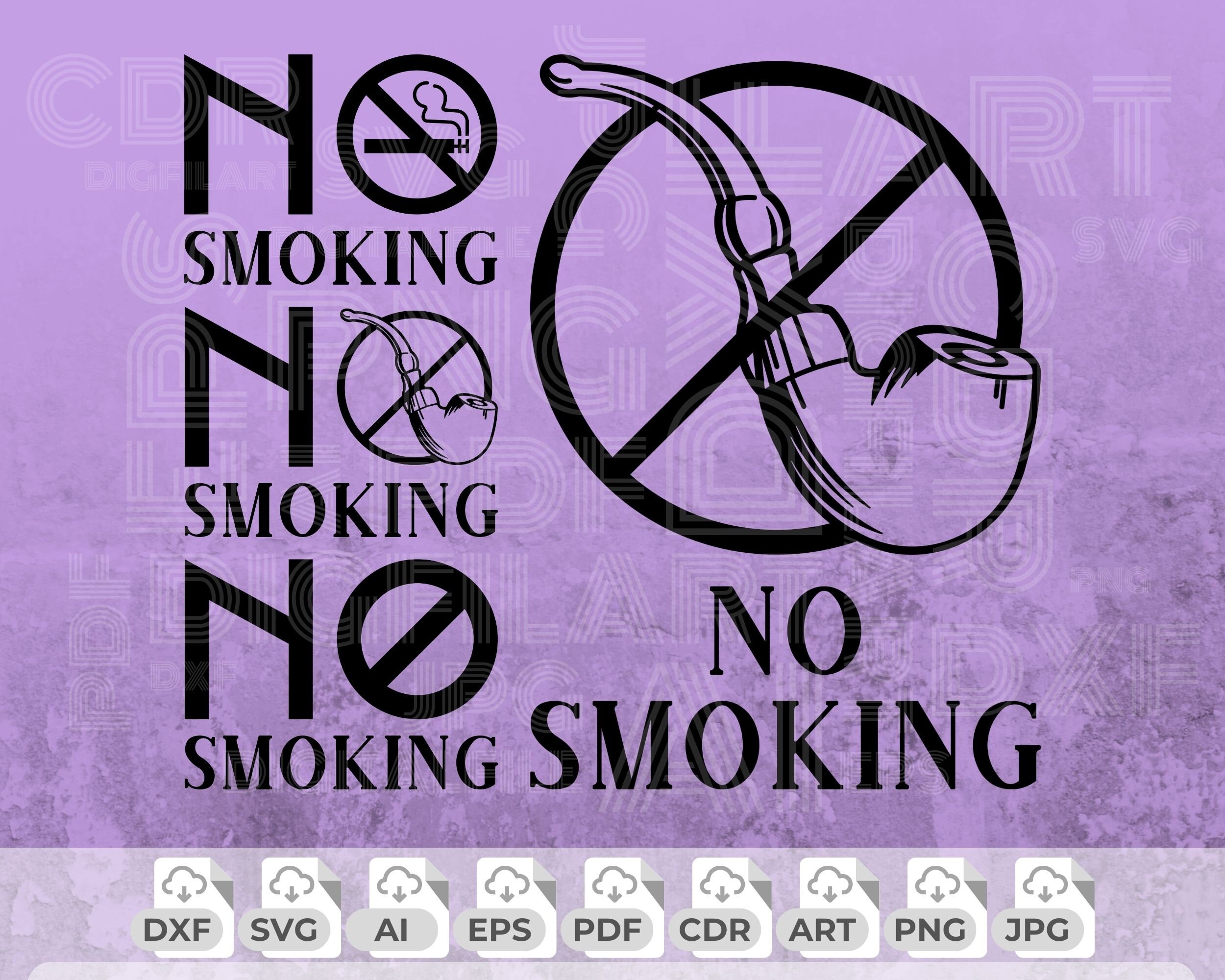 No Smoke Sign, No Smoking Svg, No Vaping Png, Airbnb Signs, Warning ...