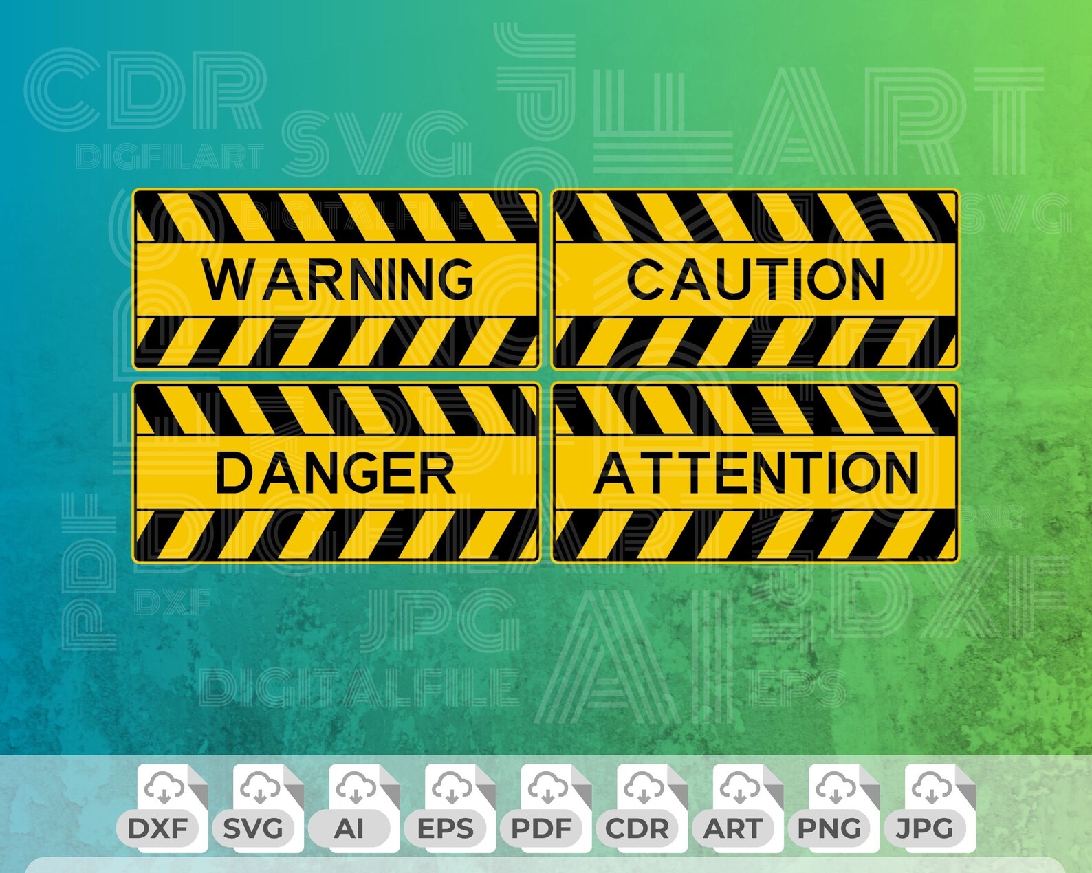 Caution Tape Svg, Warning Sign Svg, Blank Danger Png, Attention Svg ...