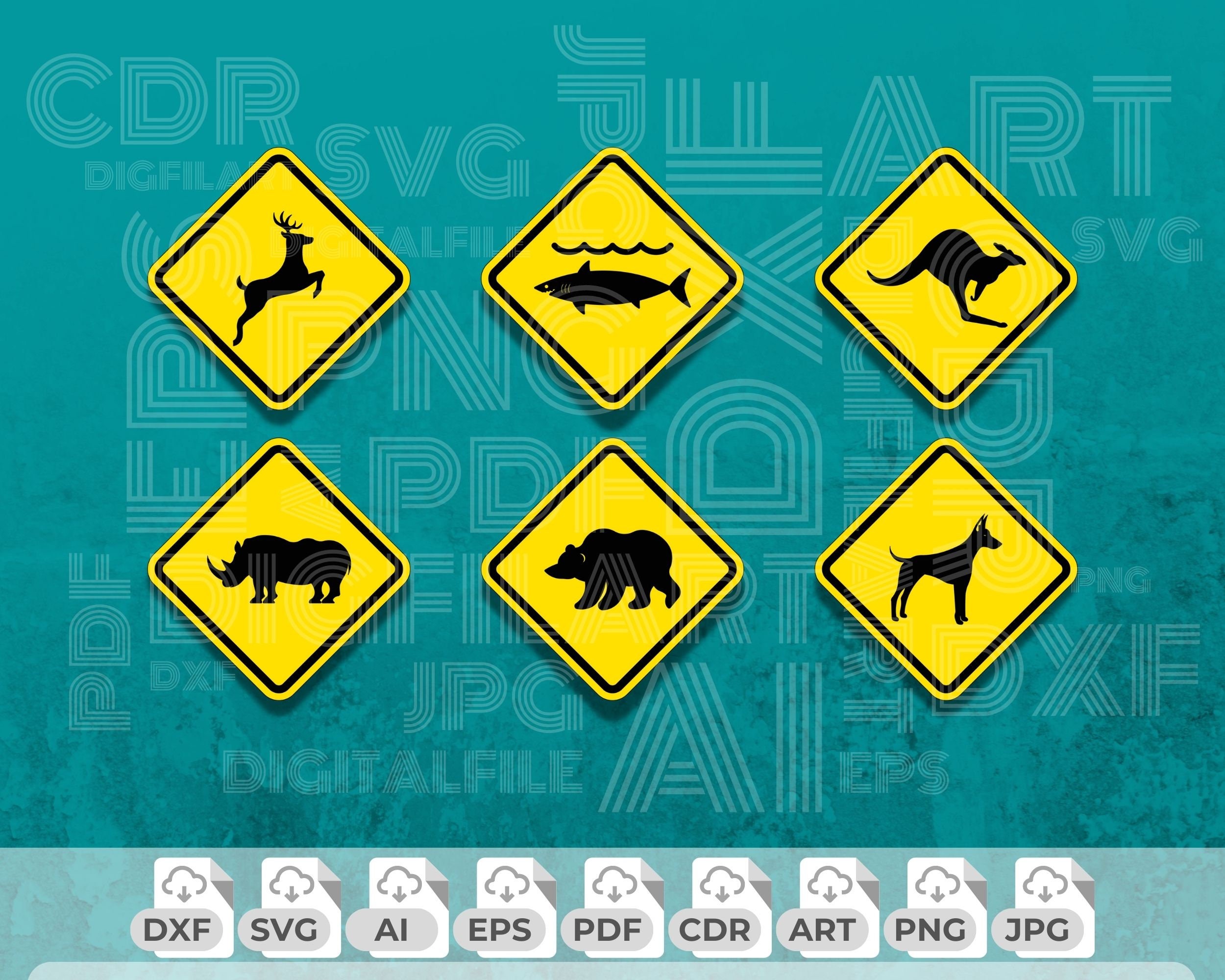 Warning Sign Svg Danger Png Caution Sign Clipart Safety - Etsy