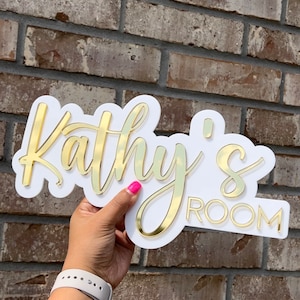 Personalized Door Sign, Name Sign Decor, 3D Printed Name Sign, Nursery ...