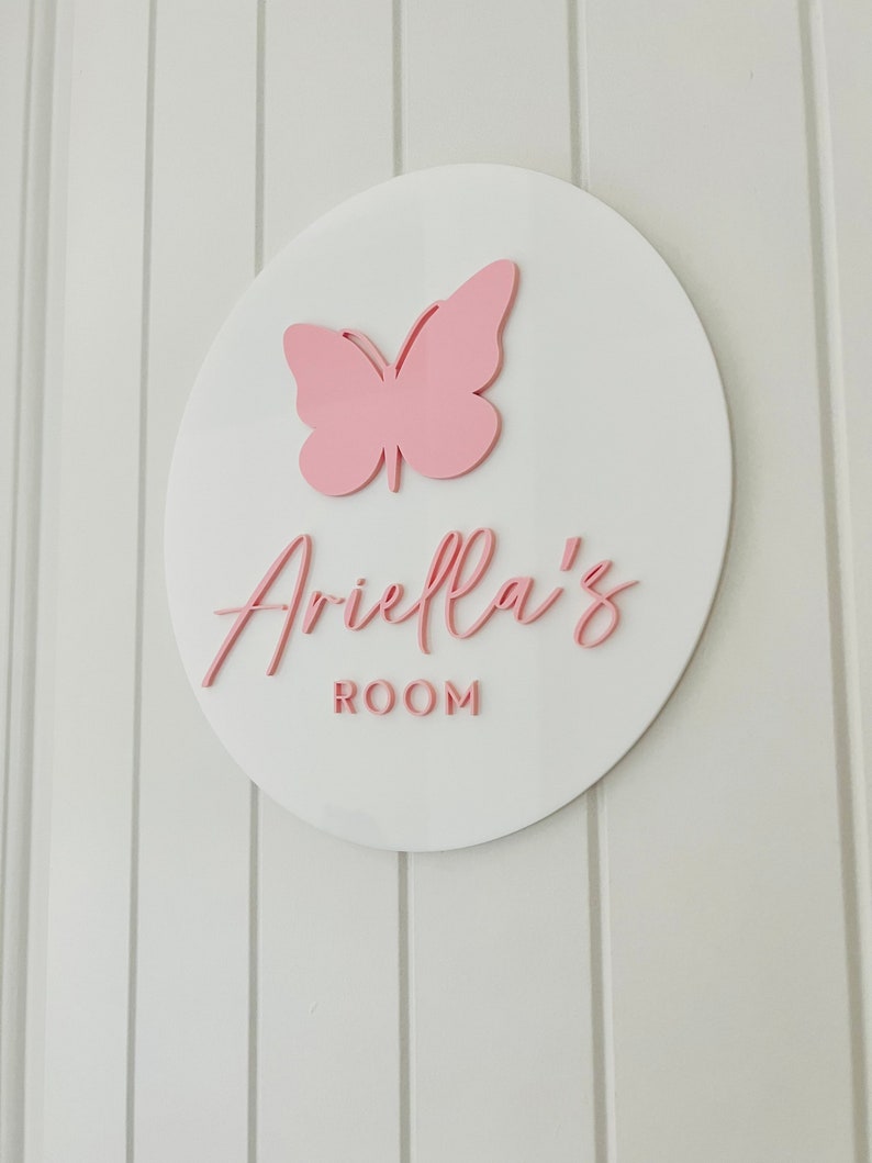 Custom Name Sign, Baby Name Sign, Nursery Name Sign, Acrylic, Baby ...