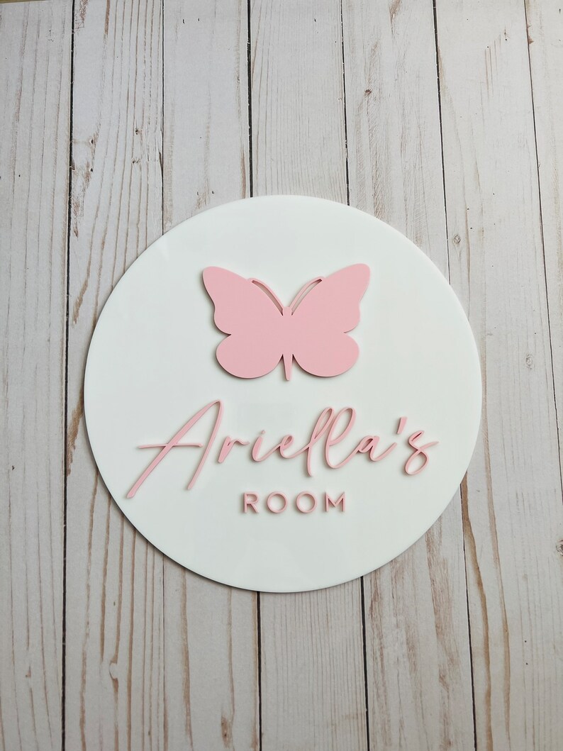 Custom Name Sign, Baby Name Sign, Nursery Name Sign, Acrylic, Baby ...