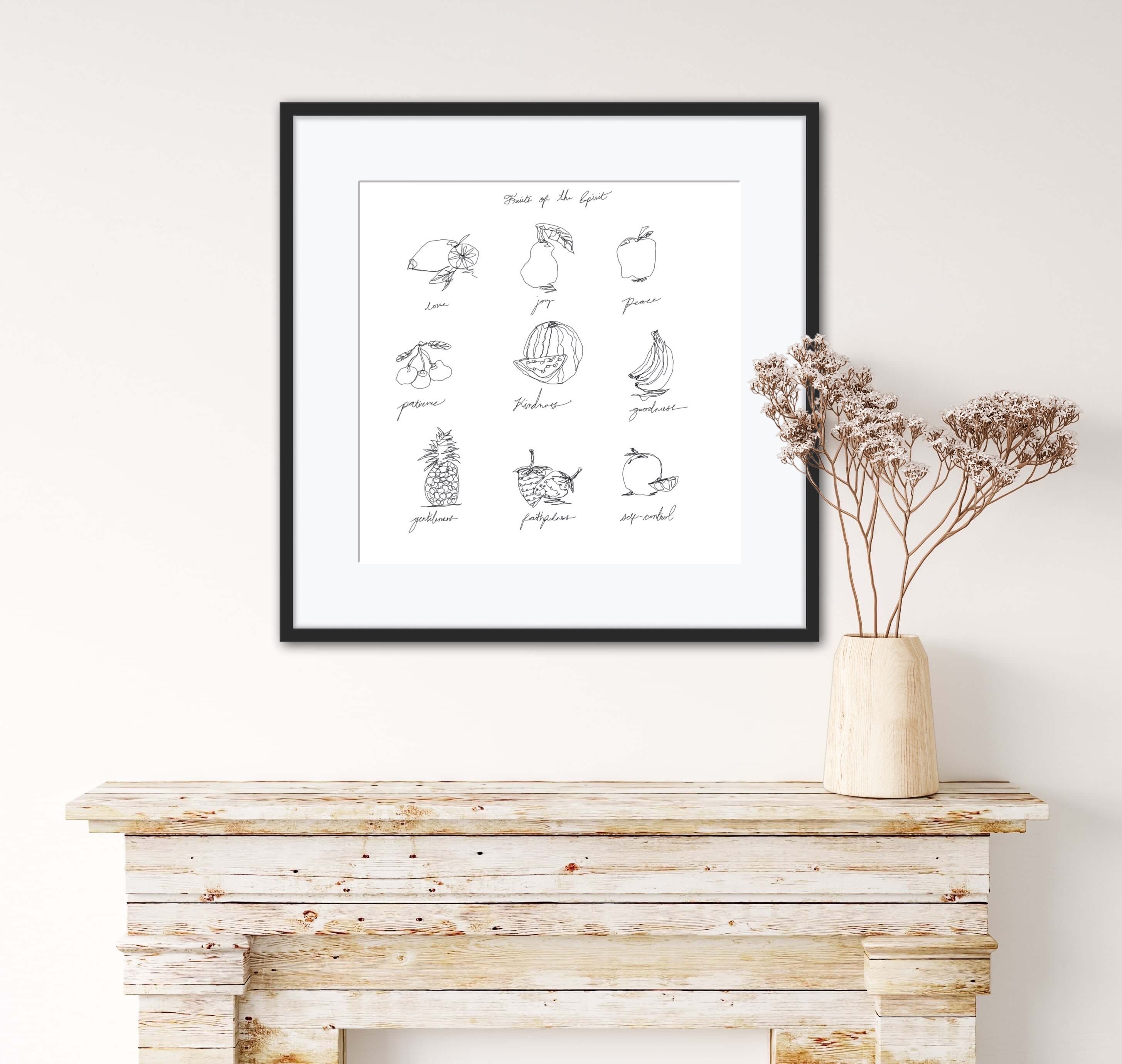 Fruits of the Spirit Line Art - Etsy