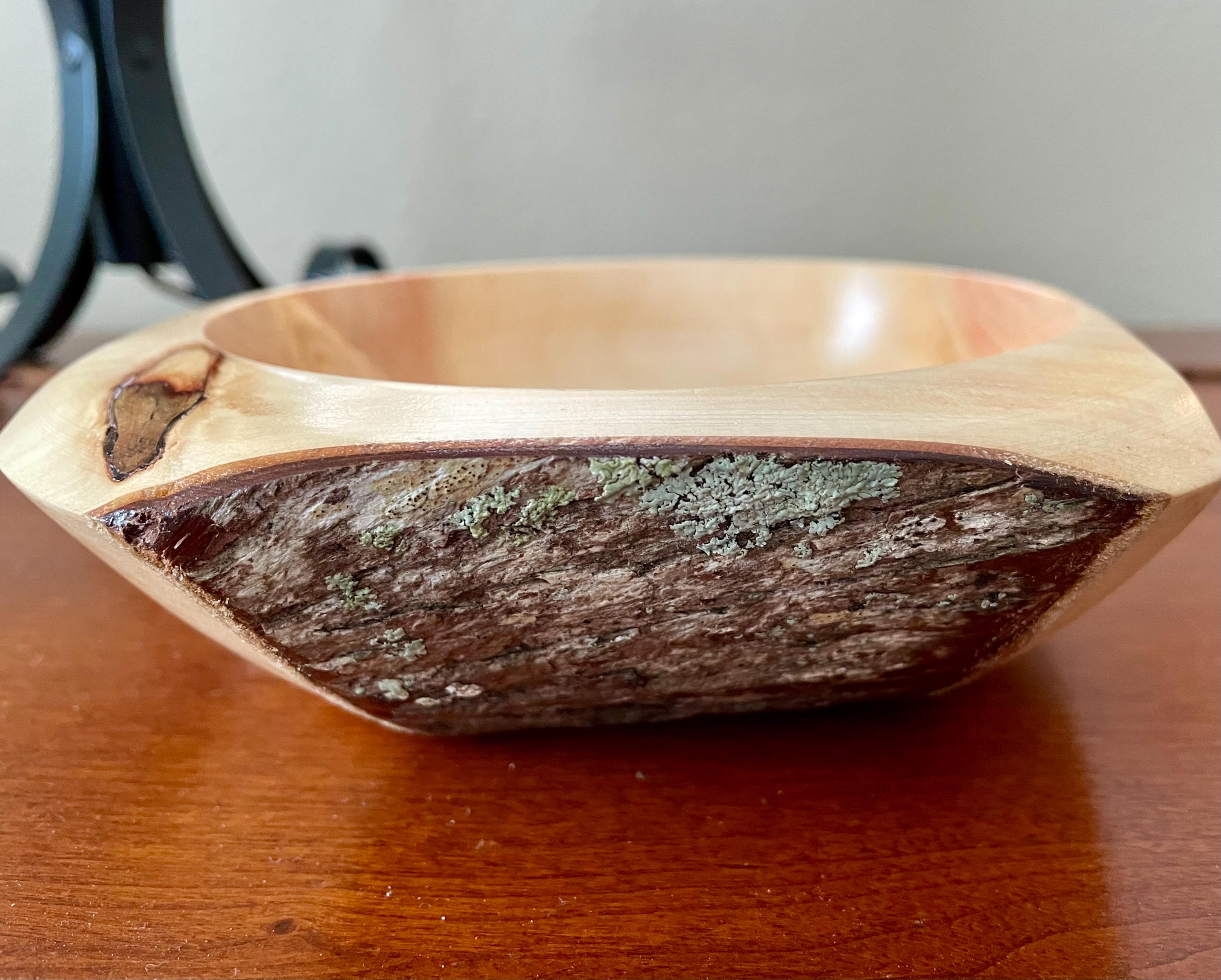 Natural Edge Cypress Wood Bowl - Etsy