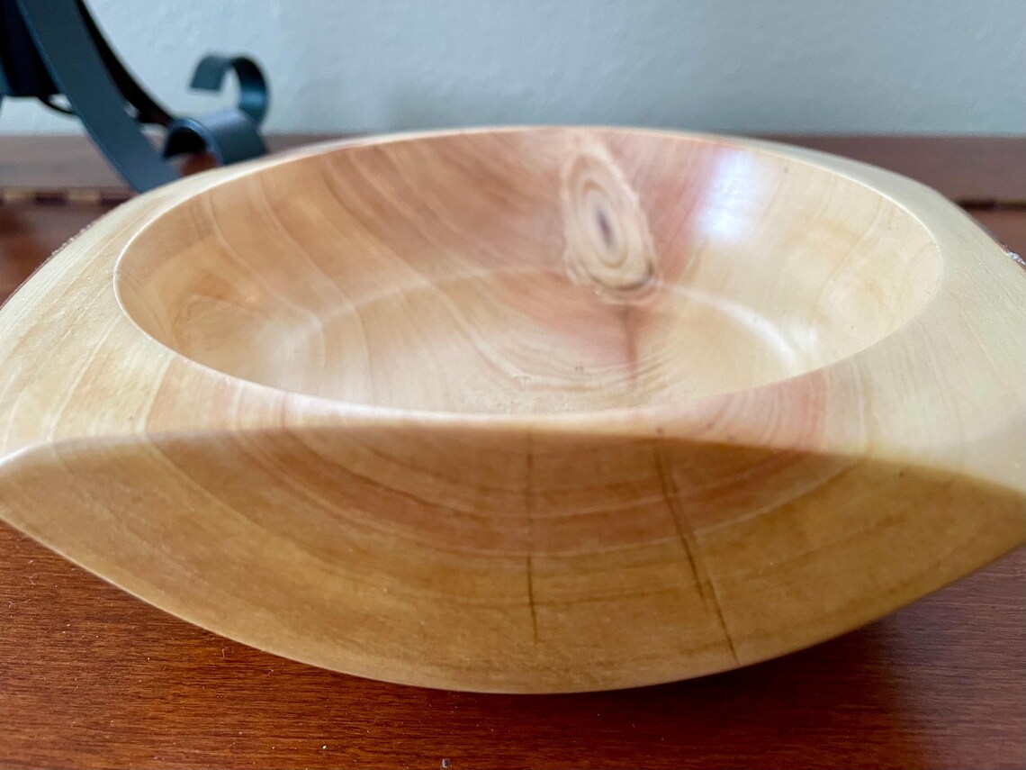 Natural Edge Cypress Wood Bowl - Etsy