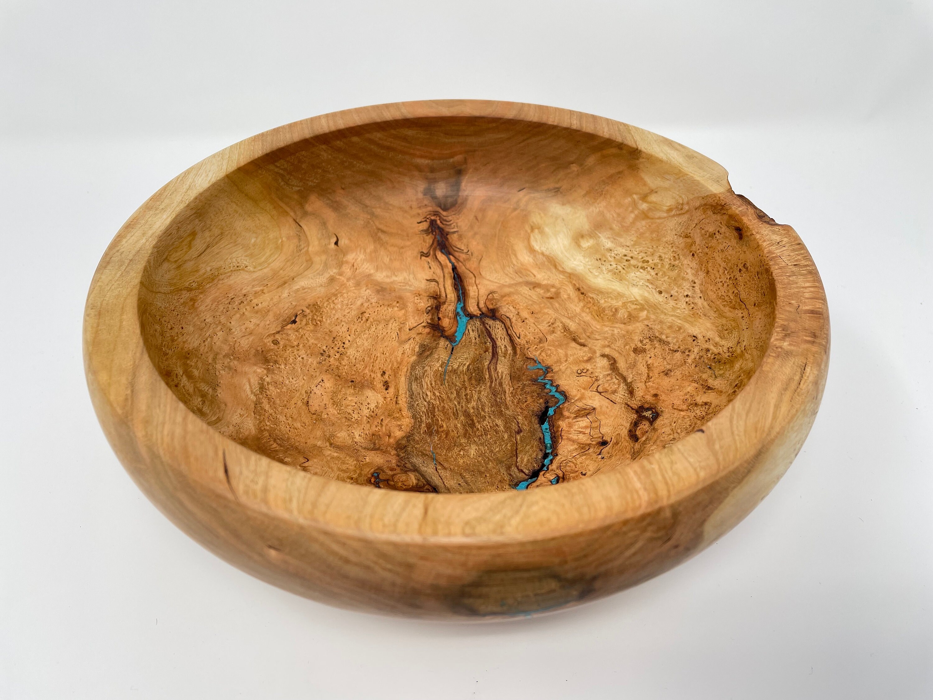 Beautiful 9 Inch Diameter Lathe Turned Wooden Bowl From Cherry Burl - Etsy
