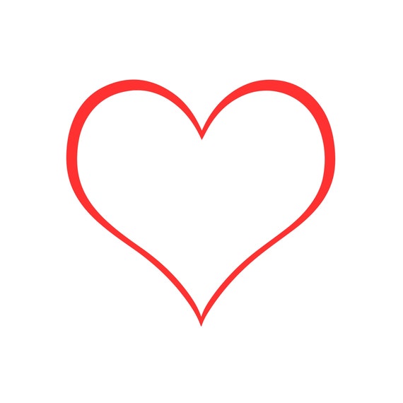 Heart Shape Outline Clip Art Heart Shapes Line Art, Love Shapes Icon