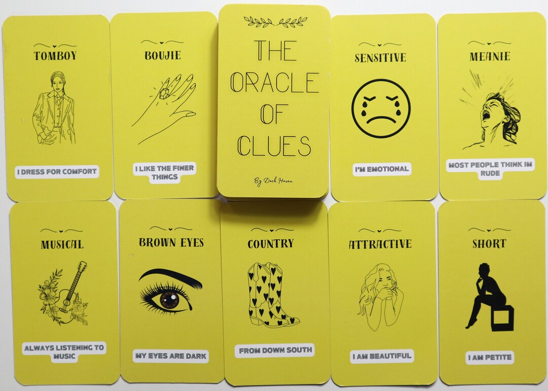 THE ORACLE OF Clues Oracle Deck for Tarot and Twin Flame Readings ...
