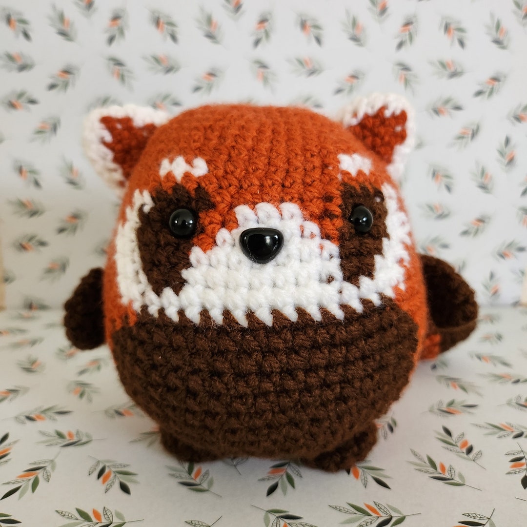 Amigurumi Crochet Pattern for a Chubby Red Panda - Etsy