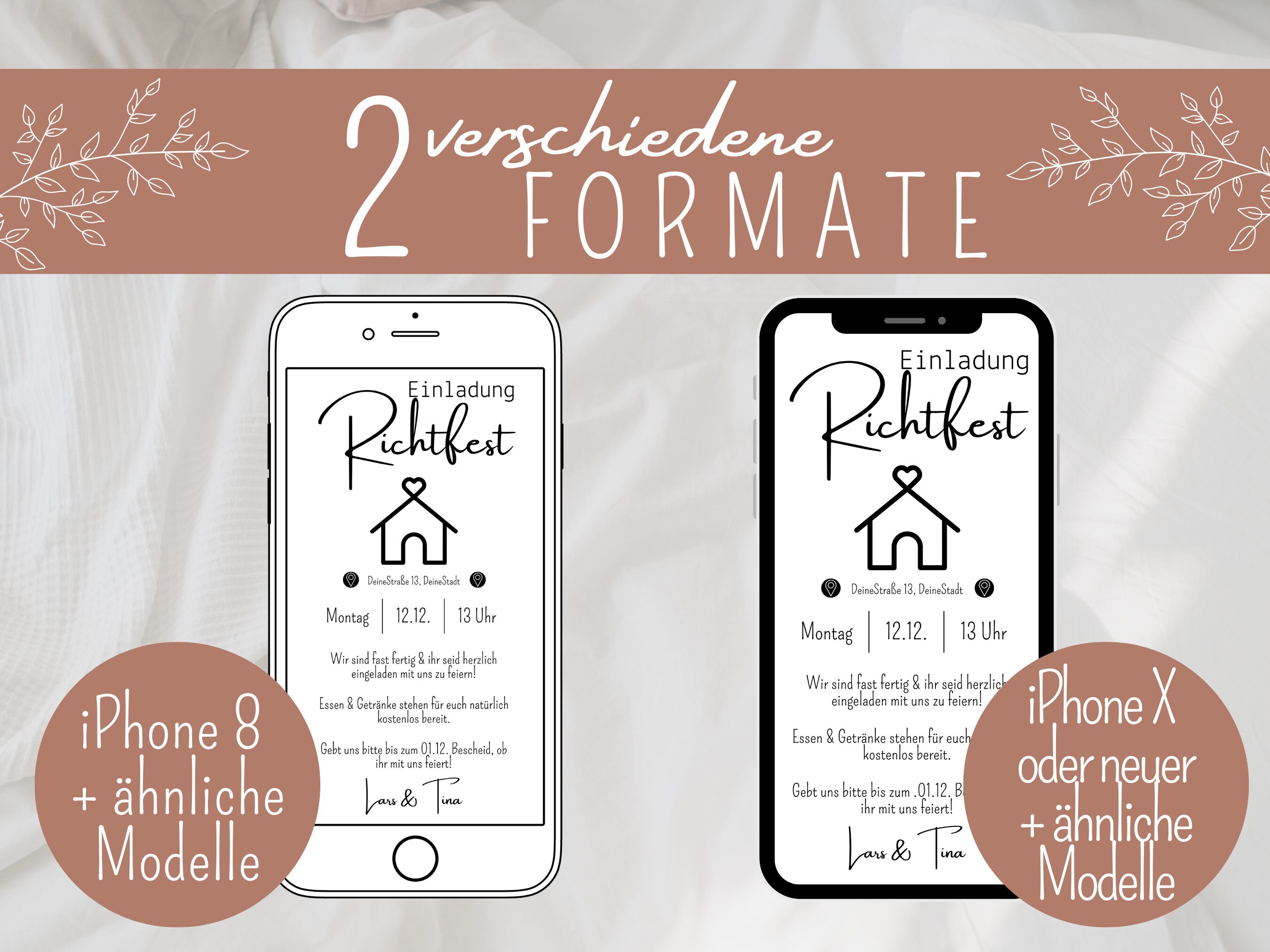 Digital Invitation Topping Out Ceremony Personalize Ecard Topping Out