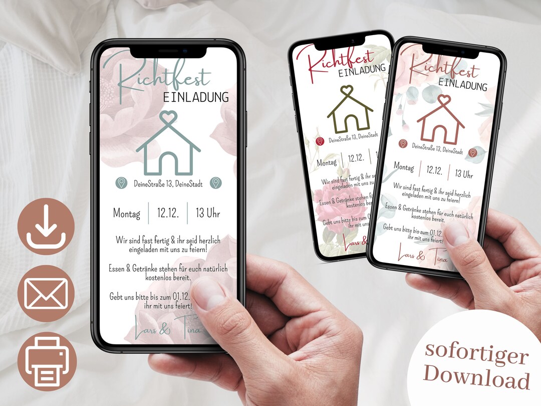 Digital Invitation Topping-out Ceremony Topping-out Ceremony Invitation ...