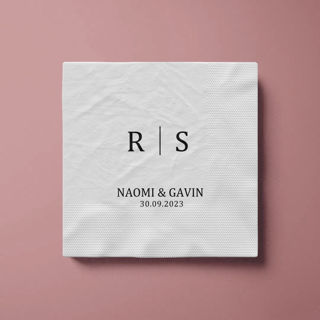 Custom Napkins, Personalized Napkin, Custom Cocktail, Wedding Napkins ...