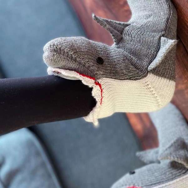 Shark Socks - Etsy