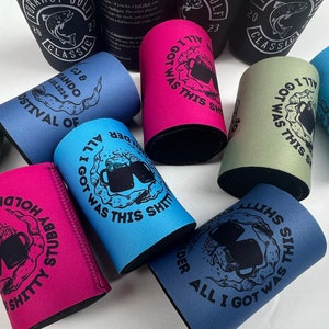 Custom 5mm Overlocked Stubbies With Base Personalized Stubby Cooler ...