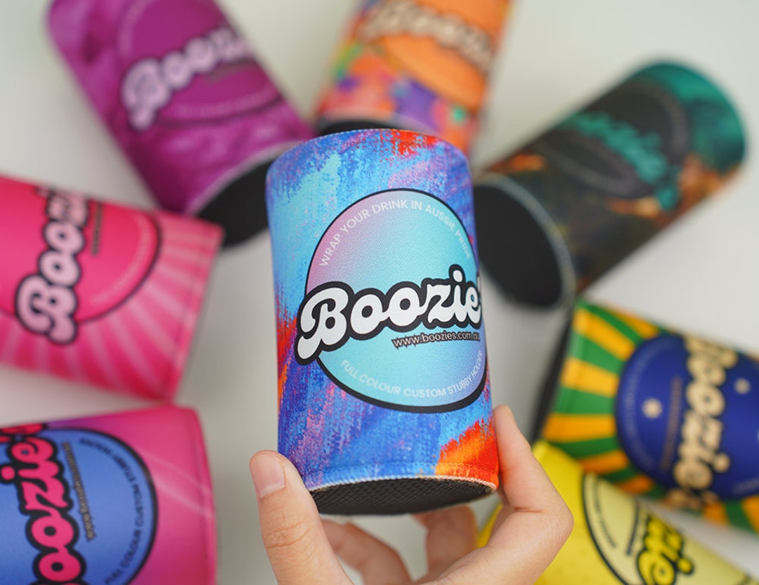 Custom 5mm Overlocked/standard Stubbies With Base Personalized Stubby ...