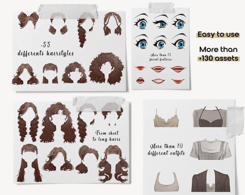 Avatar Anime Personnalisé Canva Template Avatar Twitch - Etsy