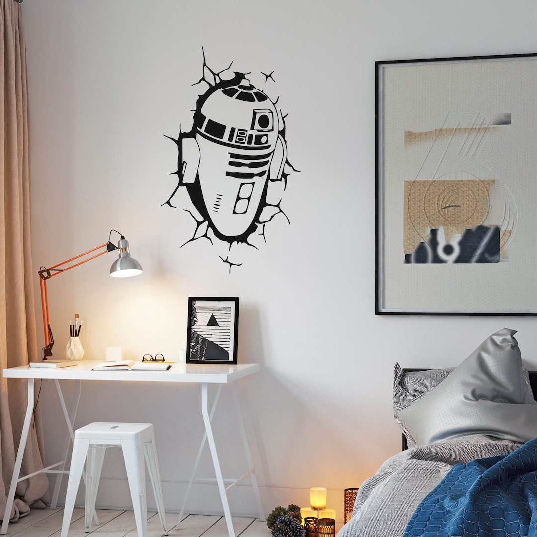 R2D2 Wall Decal Sticker - Etsy