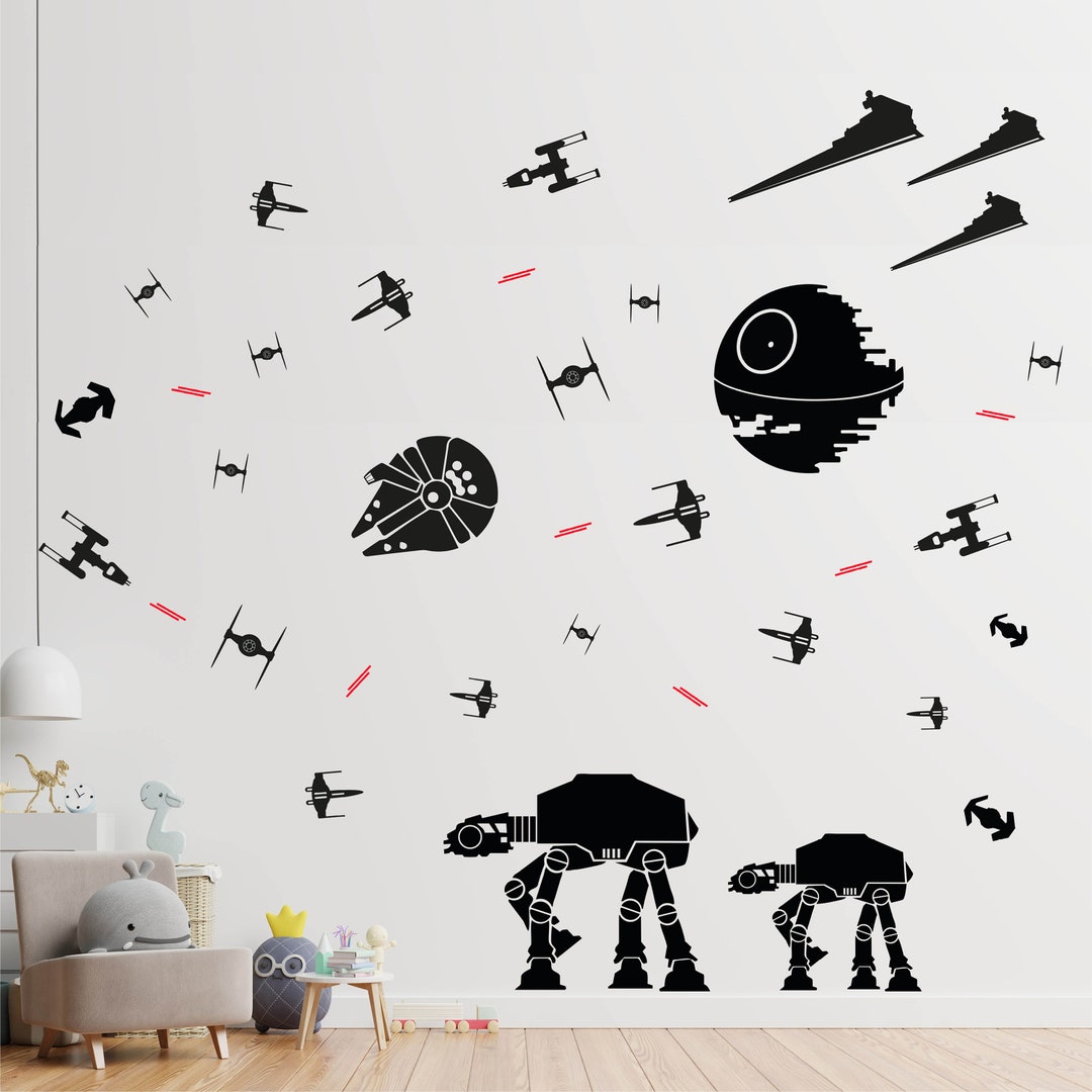 Star Wars Galactic Armada Battle Pack - Wall Decal Sticker - Etsy