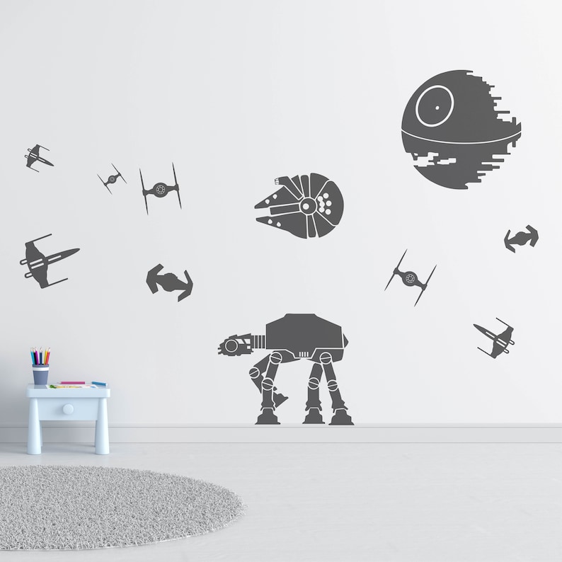 Star Wars Battle Wall Decal Sticker - Etsy