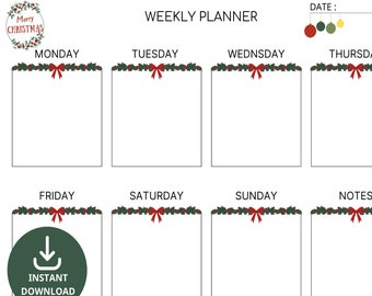 Weekly Planner Printable Planner Instant Download A4/letter - Etsy
