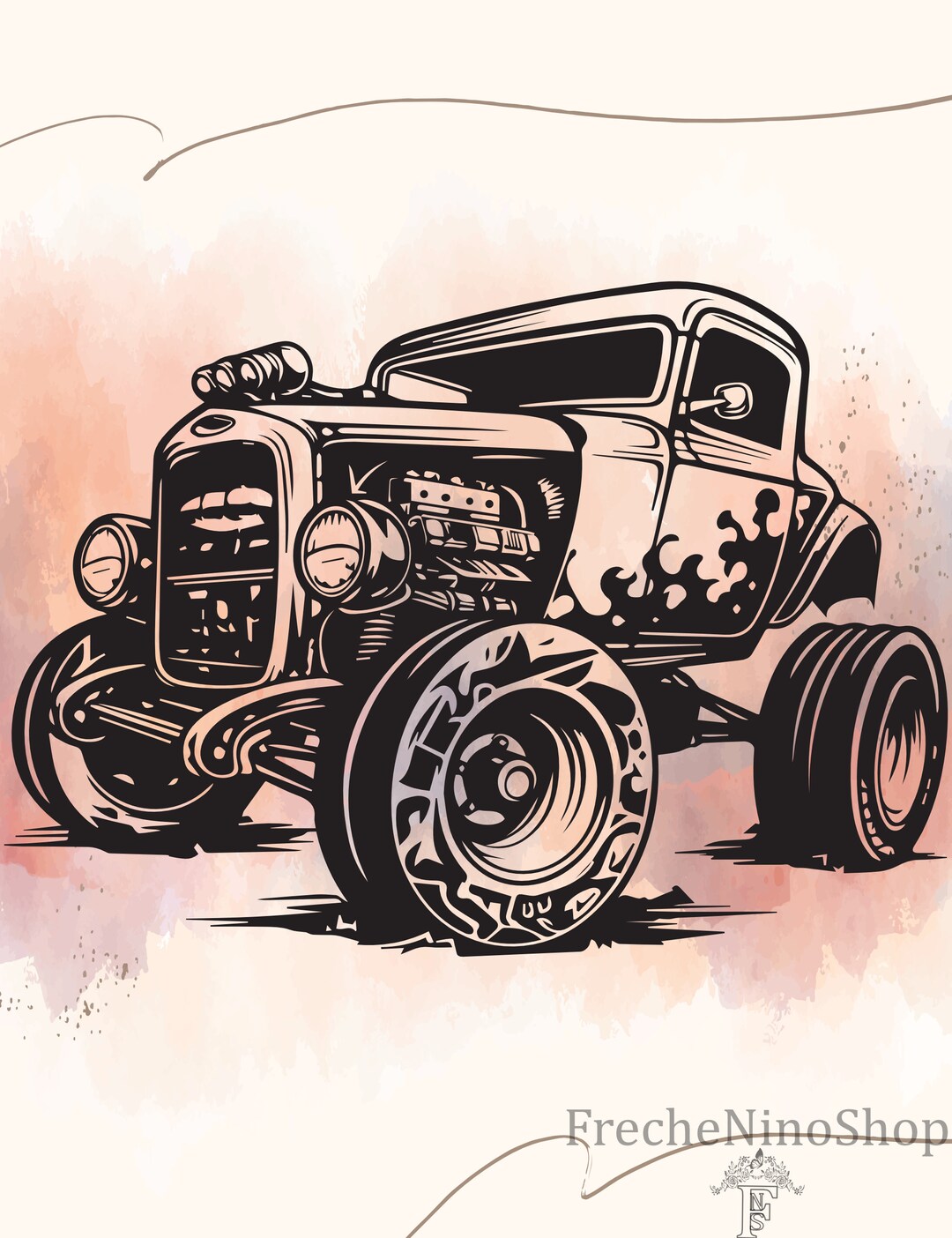 Muscle Car SVG Classic Car DXF Classic Cars Car PNG - Etsy