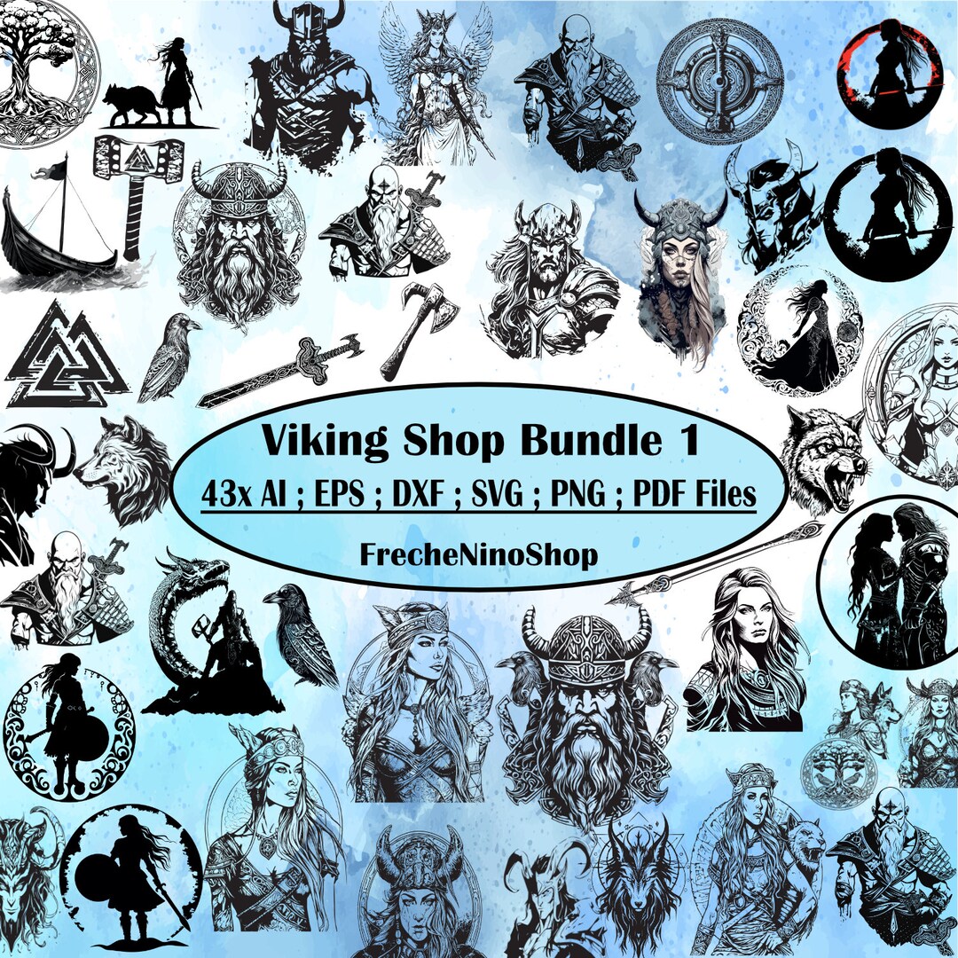 Viking Svg Bundle Viking Png Bundle Odin Eps Thor Svg Norse Mythology ...