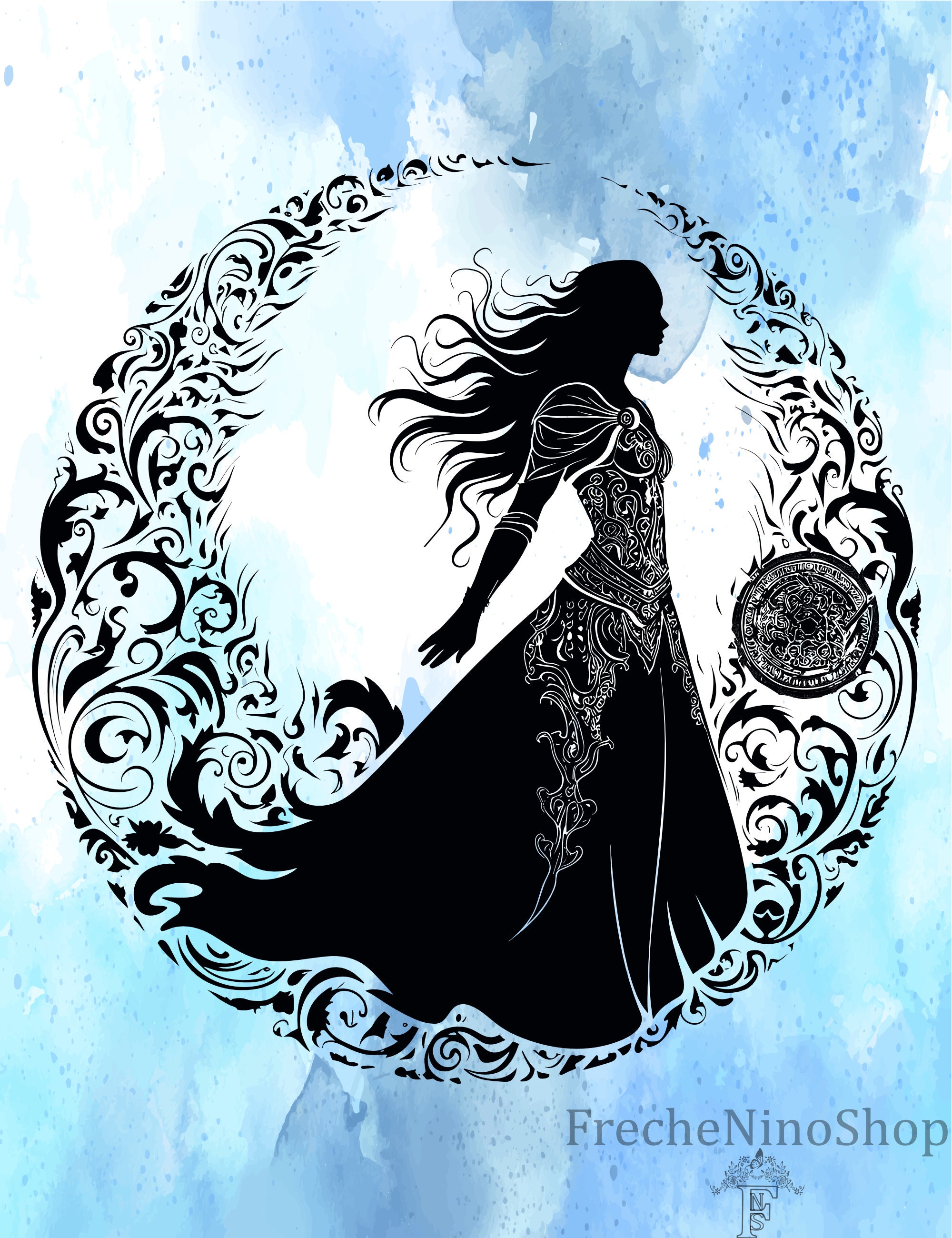Shield Maiden Svg Norse Warrior Svg Woman Viking Svg Female Viking Png ...