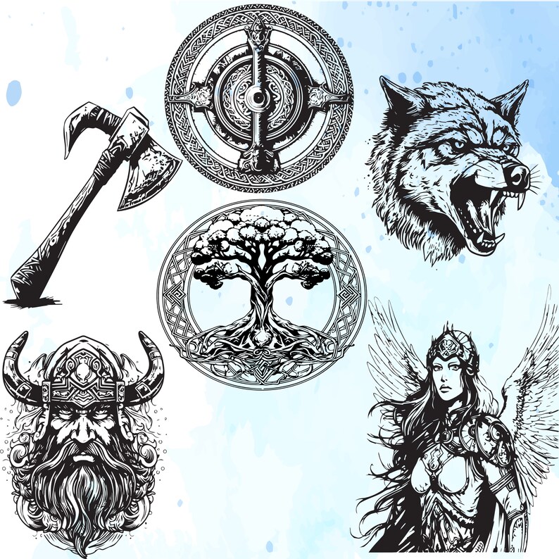 Viking Svg Bundle Norse Mythology Clipart Bundle Viking Clipart Bundle ...