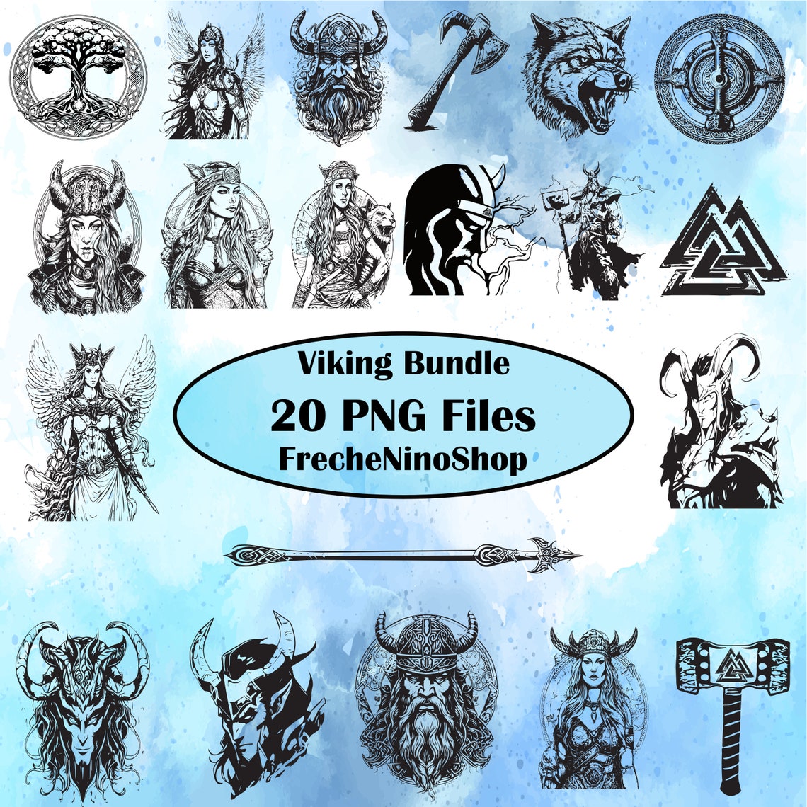Viking Svg Bundle Norse Mythology Clipart Bundle Viking Clipart Bundle ...