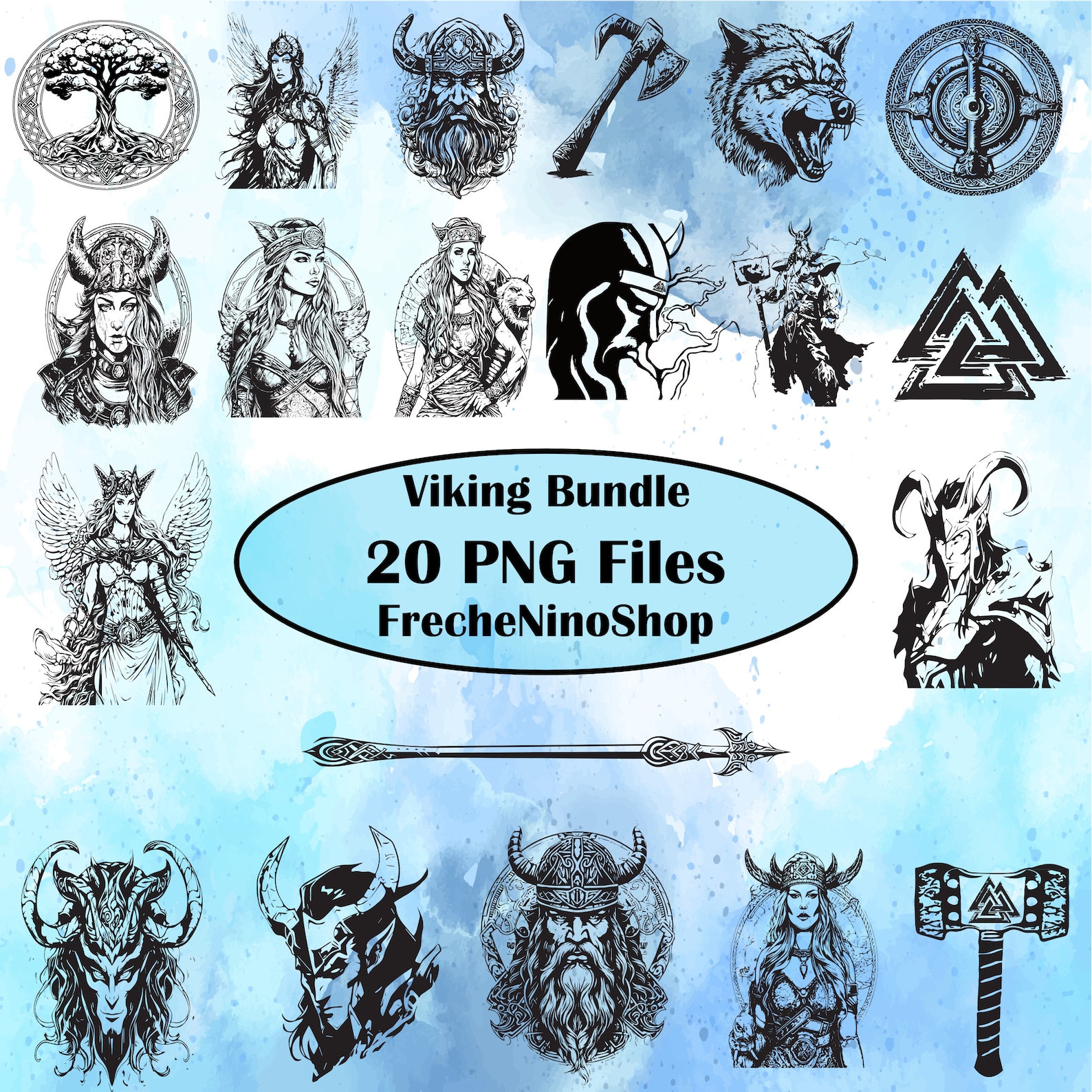 Viking Svg Bundle Norse Mythology Clipart Bundle Viking Clipart Bundle ...