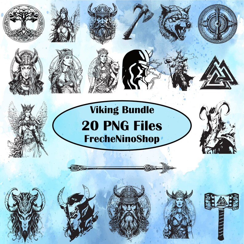 Viking Svg Bundle Norse Mythology Clipart Bundle Viking Clipart Bundle ...