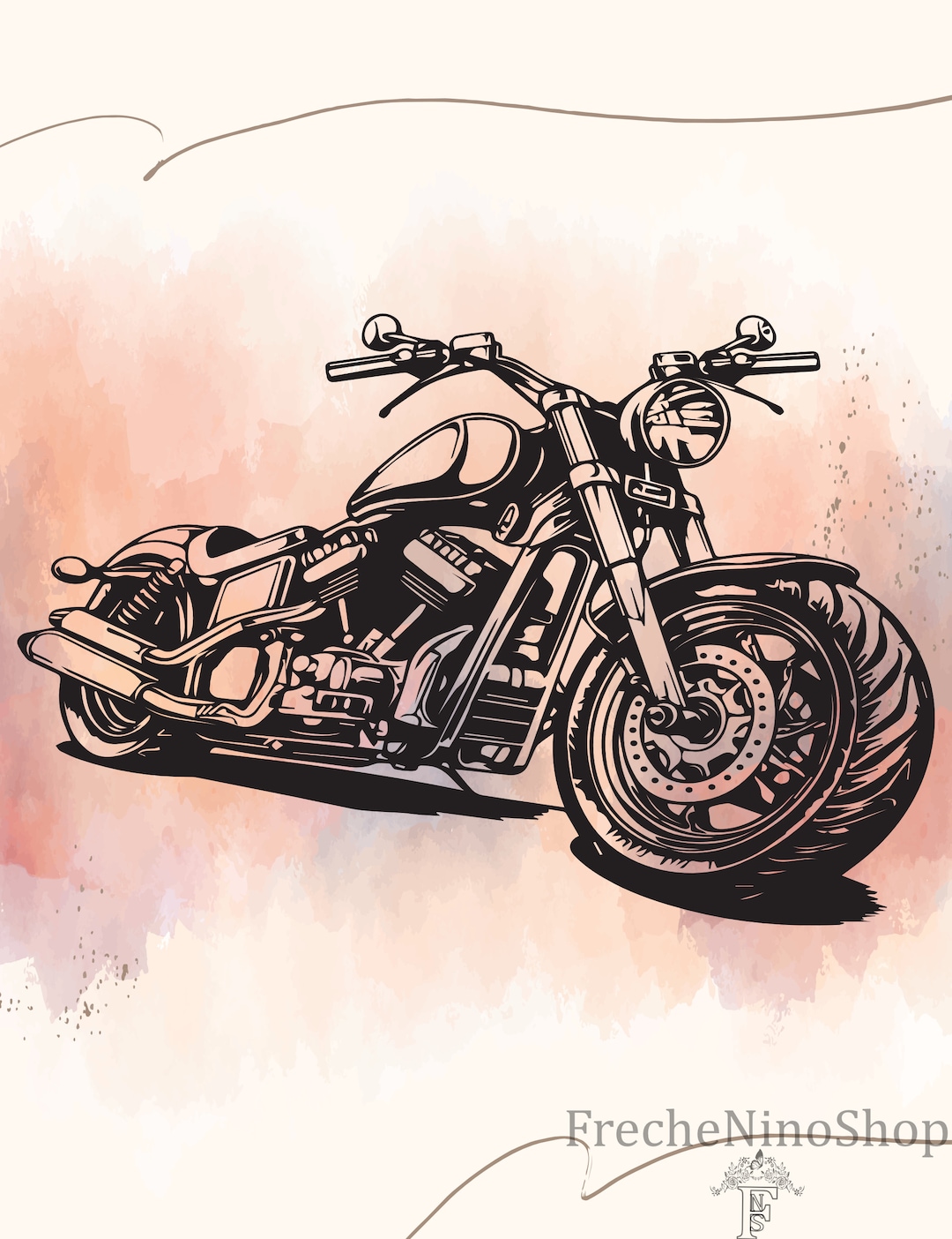 Motorcycle SVG Motorcycle DXF Motorcycle Digital File Motorcycle PNG ...