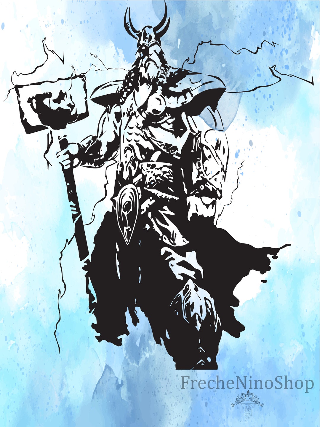 Thor SVG File Thor Mjolnir DXF Norse God of Thunder PNG - Etsy