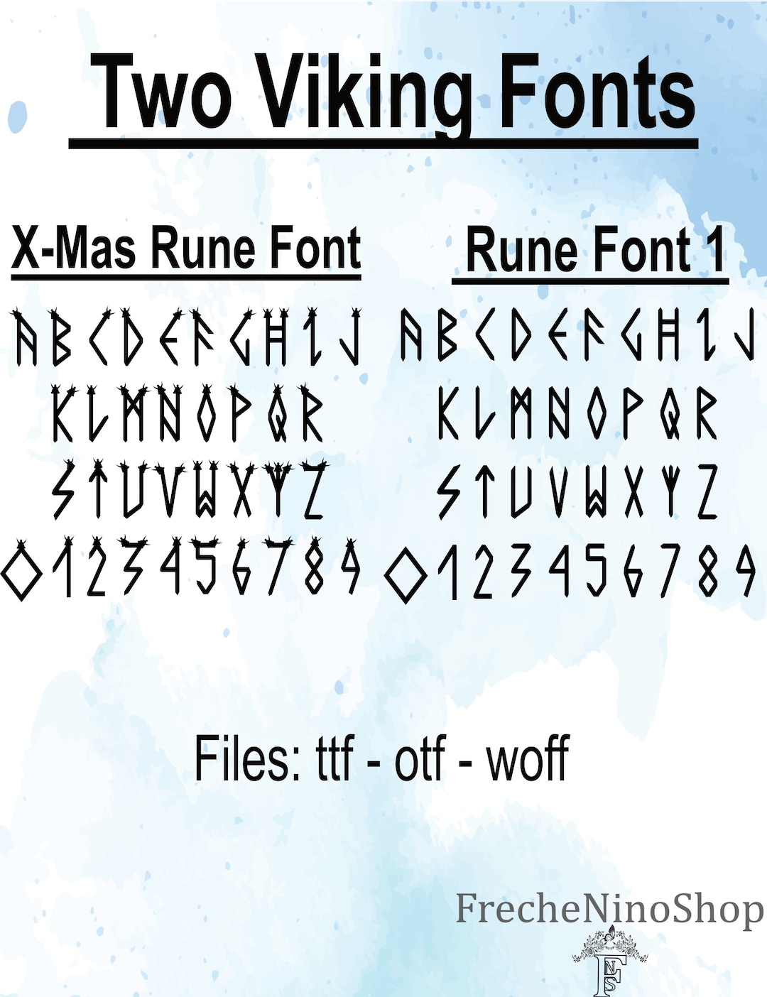 Rune Font Viking Font File Rune Alphabet Norse Font Viking Alphabet ...