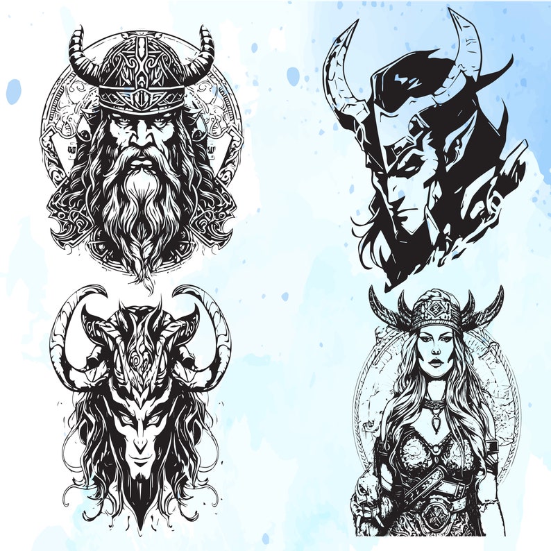 Viking Svg Bundle Norse Mythology Clipart Bundle Viking Clipart Bundle ...