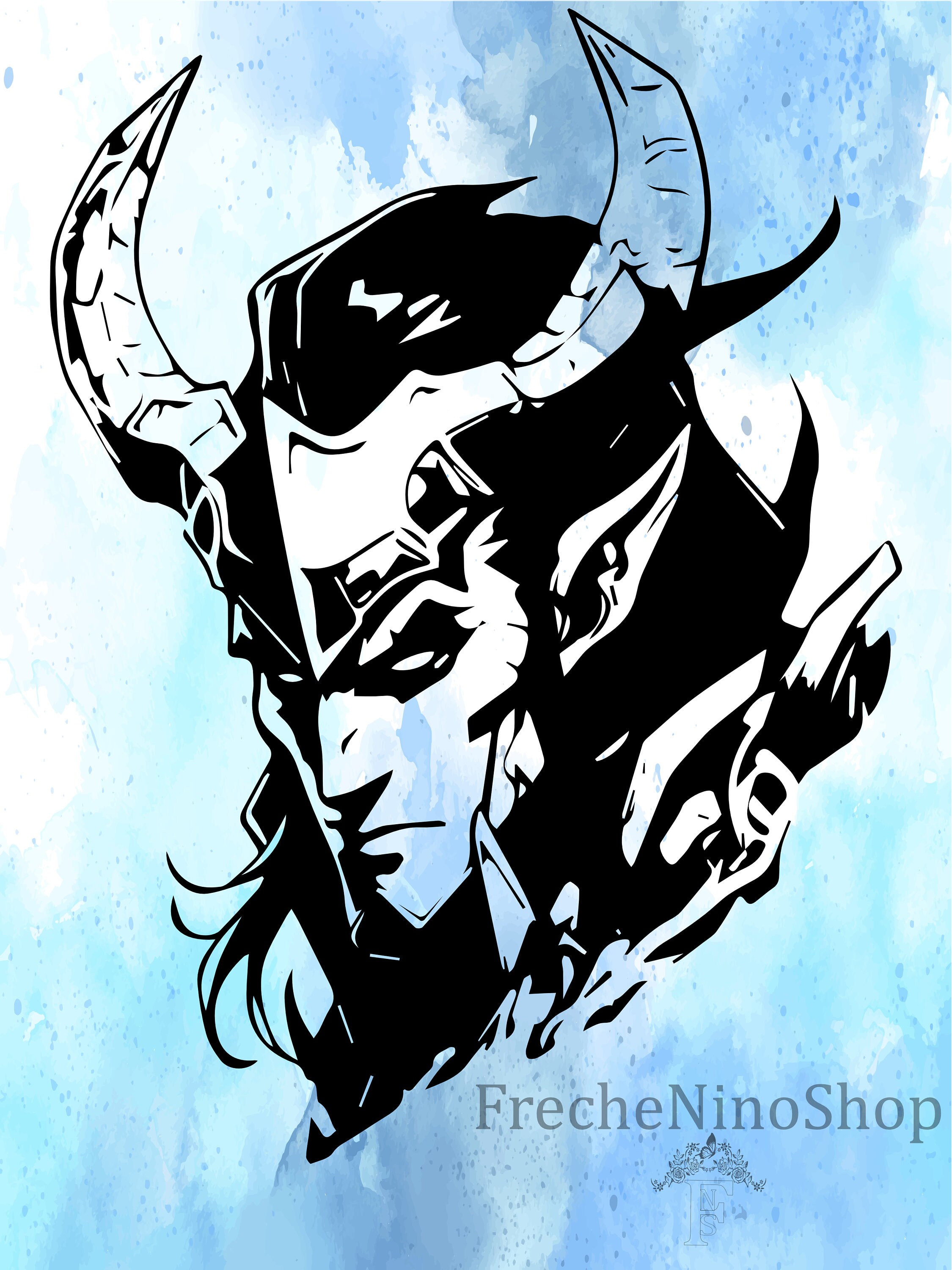 Loki SVG Fenrir Loki EPS Loki DXF Loki Plotter File - Etsy