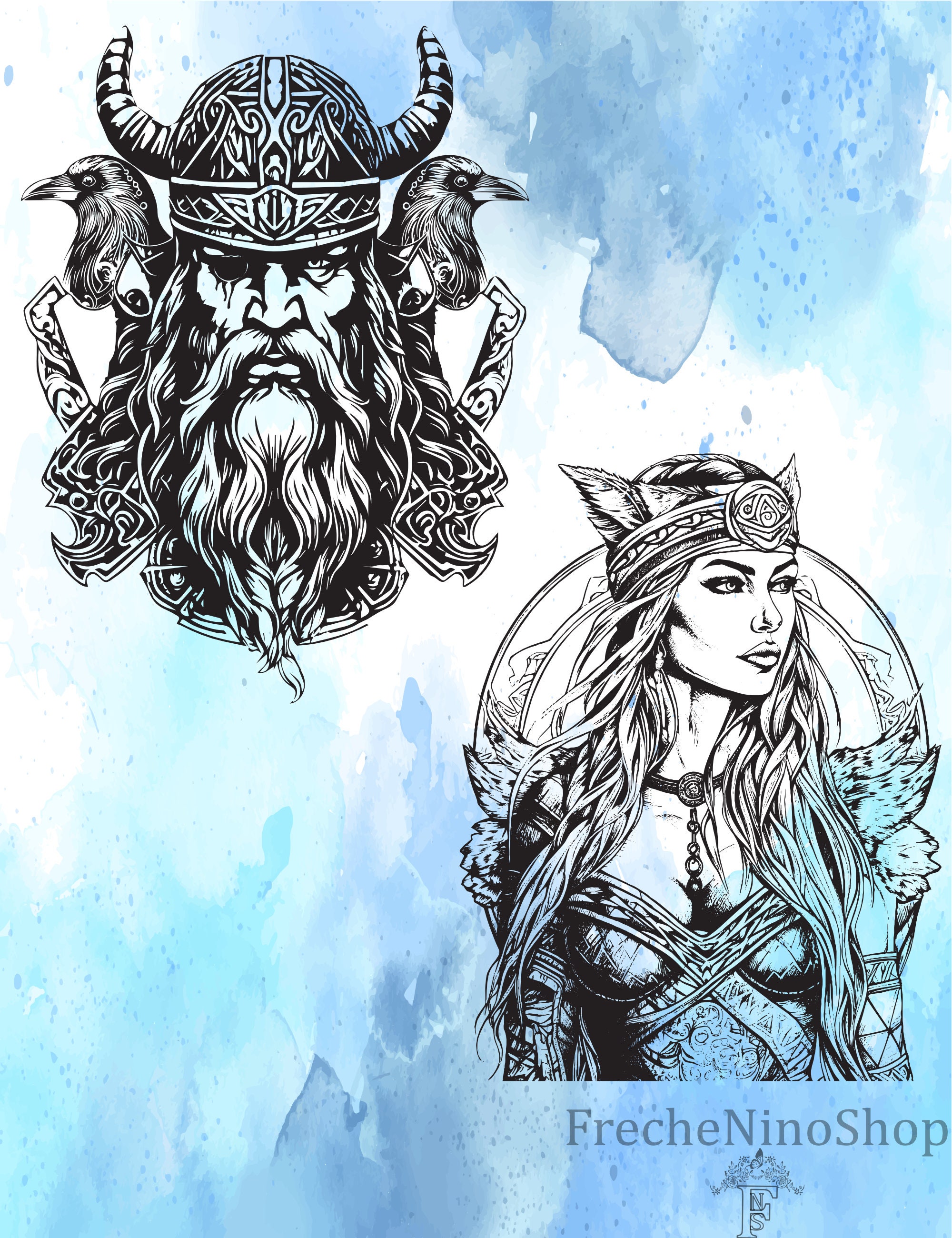 Norse Bundle Commercial Use License Svg Png Dxf Eps - Etsy