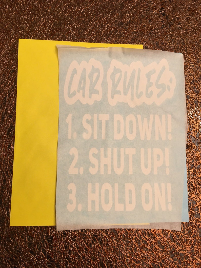 Funny Car Window Decal Permanent/ Bumper Sticker/dashboard - Etsy