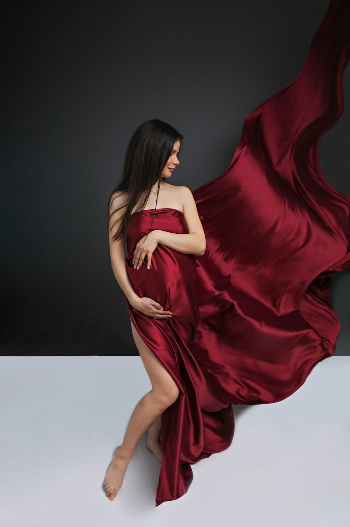 Maternity Silk Fabric/ Pregnancy Photo Prop/ Maternity Photo Prop/ Silk ...