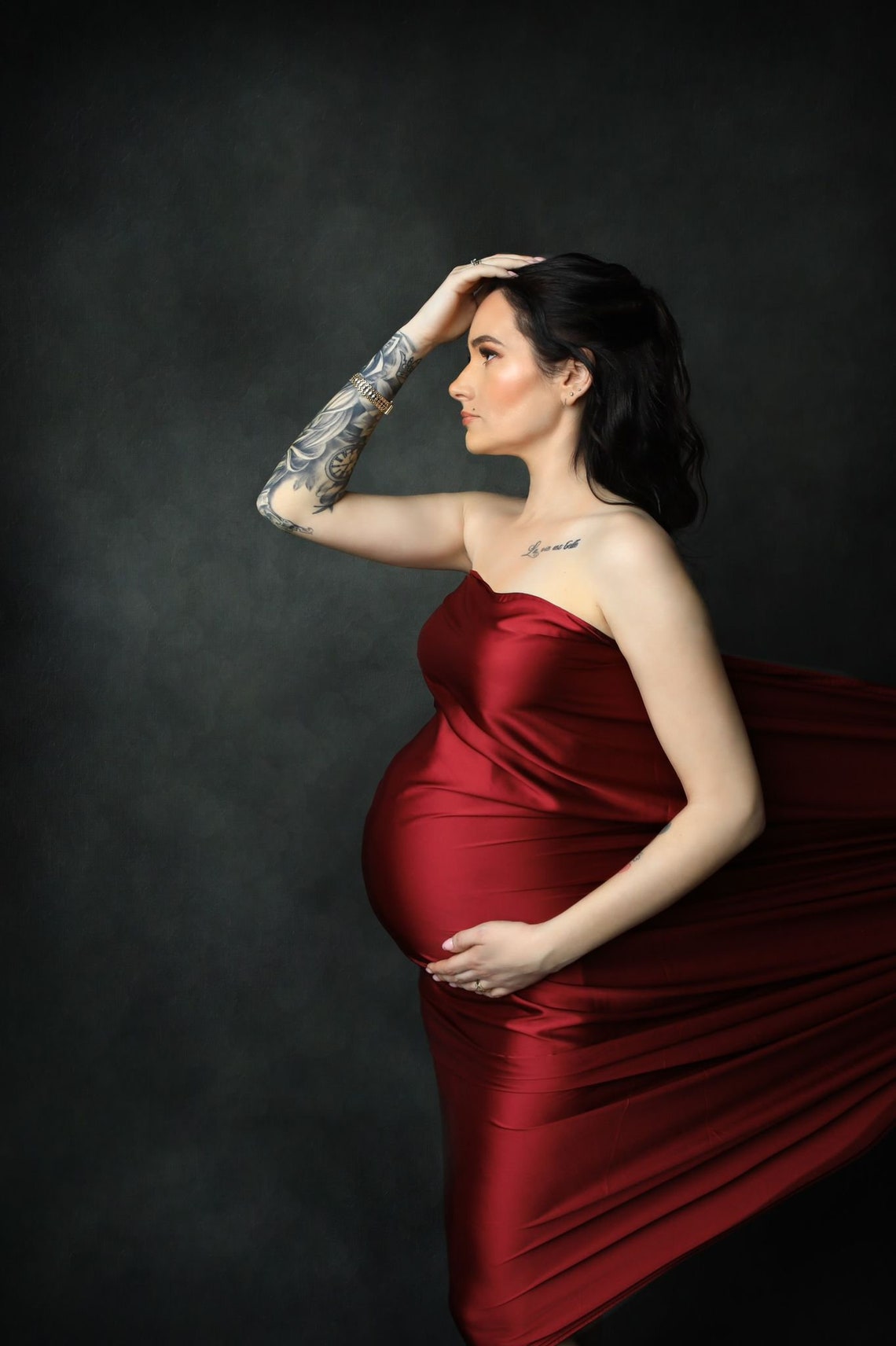 Maternity Silk Fabric/ Pregnancy Photo Prop/ Maternity Photo Prop/ Silk ...