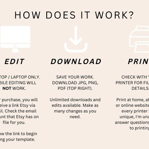 Signature Drink Bar Sign, Editable and Printable Template, Instant ...