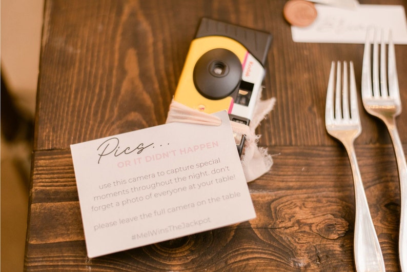 Disposable Camera Tag Editable Template Printable Camera - Etsy