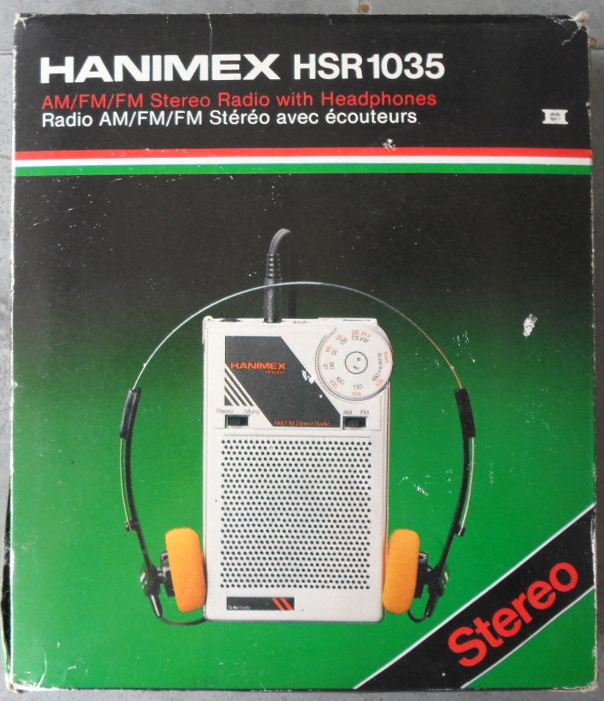 HANIMEX Sony Walkman Style Radio Model HSR 1035 With MDR-4 Inspired ...