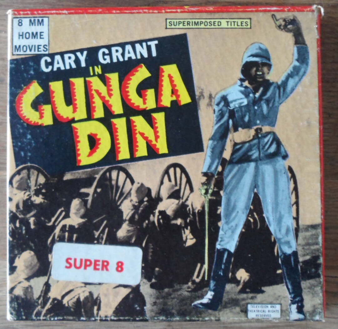 GUNGA DIN Super 8MM Film, 1949 Gary Grant, Ken Films 544 - Etsy