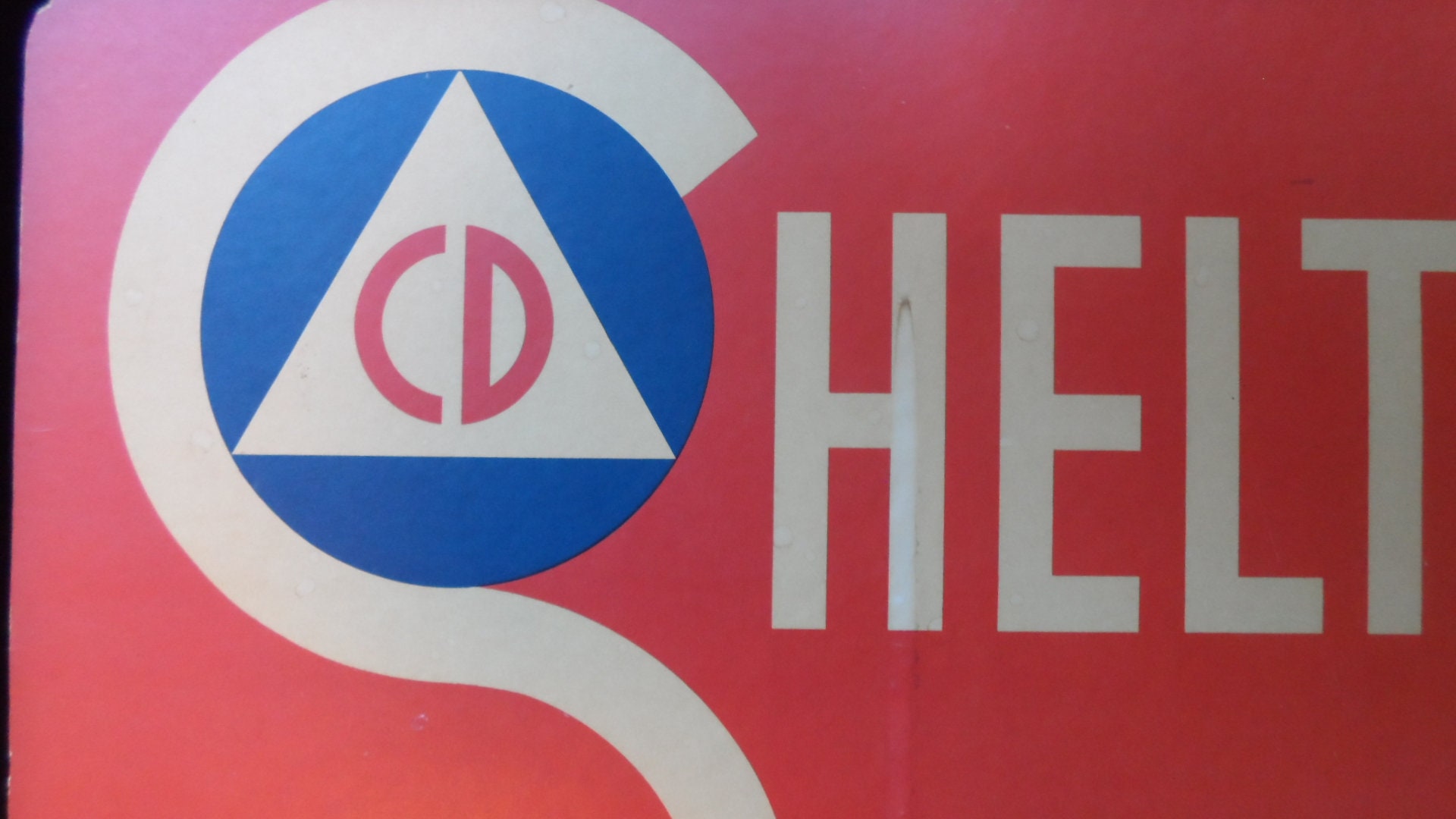 CIVIL DEFENSE 1950s Cardboard SHELTER Sign - Etsy