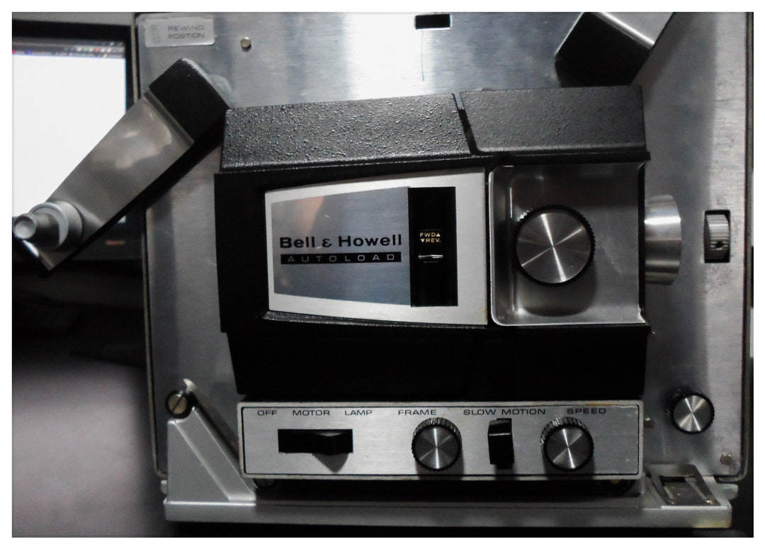 BELL and HOWELL Super 8MM Projector, Stainless Steel, Variable Speed ...
