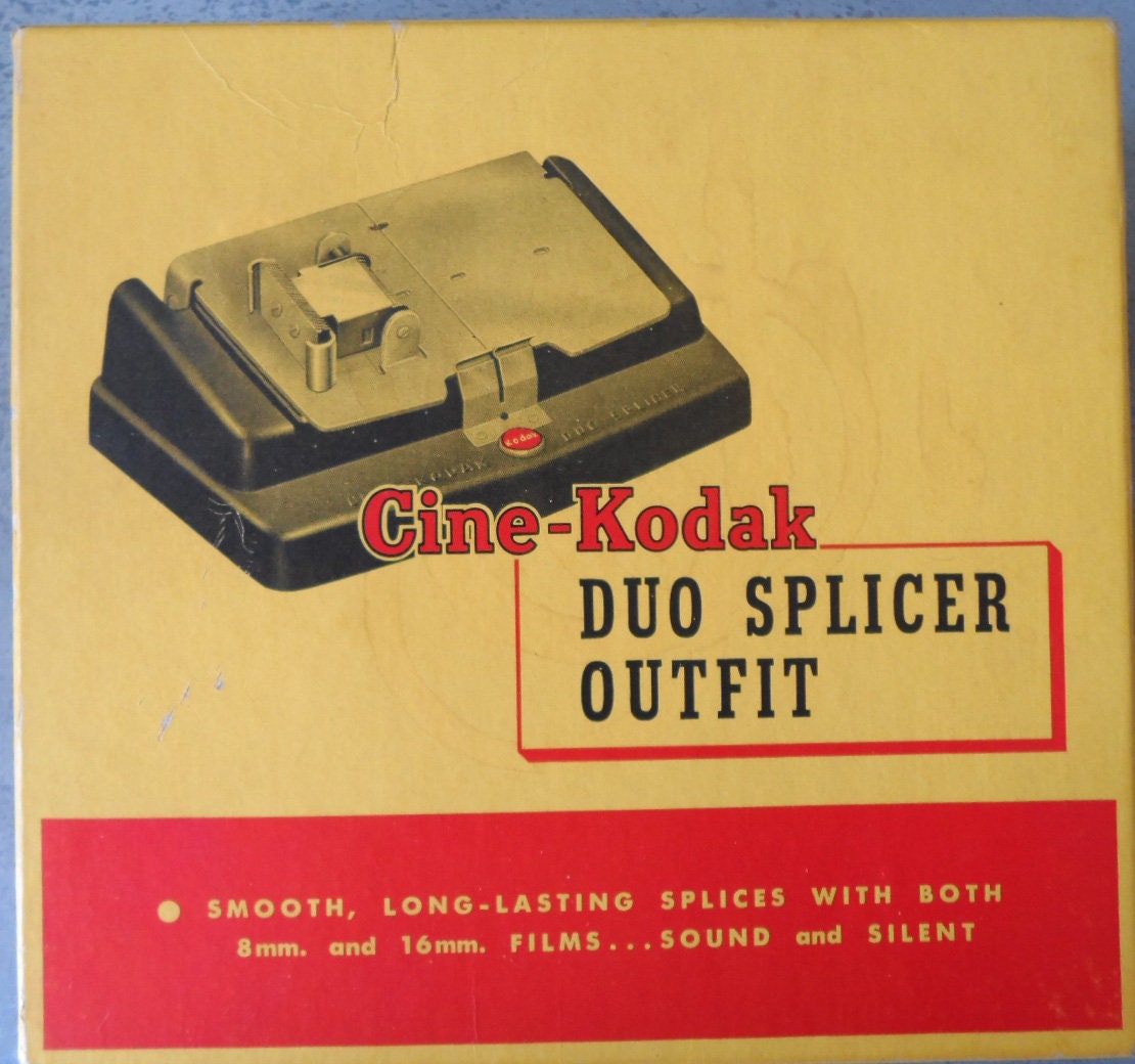 KODAK 8MM and 16MM Film Splicer, Includes Manual (PDF) and Original Box ...