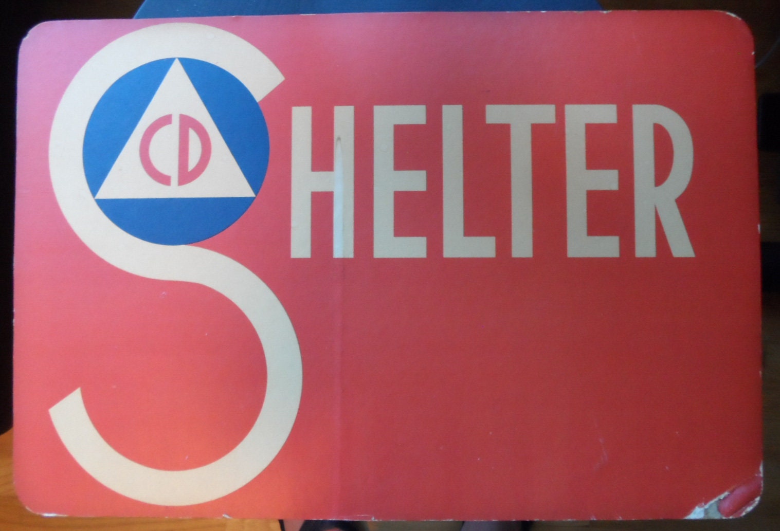 CIVIL DEFENSE 1950s Cardboard SHELTER Sign - Etsy