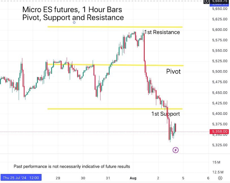 Micro Futures Support / Resistance Levels for the Week of Aug 5, 2024 ...